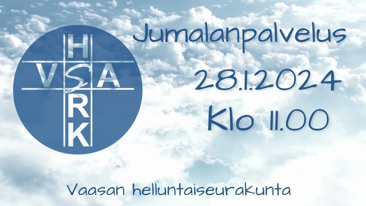 Jumalanpalvelus, suora lähetys 28.1.2024 klo 11 - UskoTV
